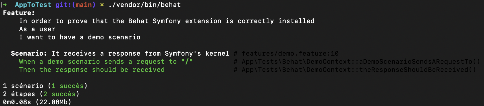 Behat tutorial part 2: testing Symfony 6 application